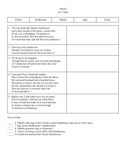 Grade 12 Othello Study Guide - viewergreenway