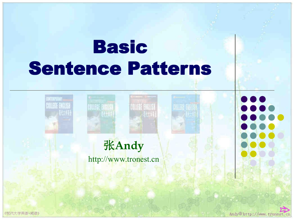 Basic Sentence Patterns