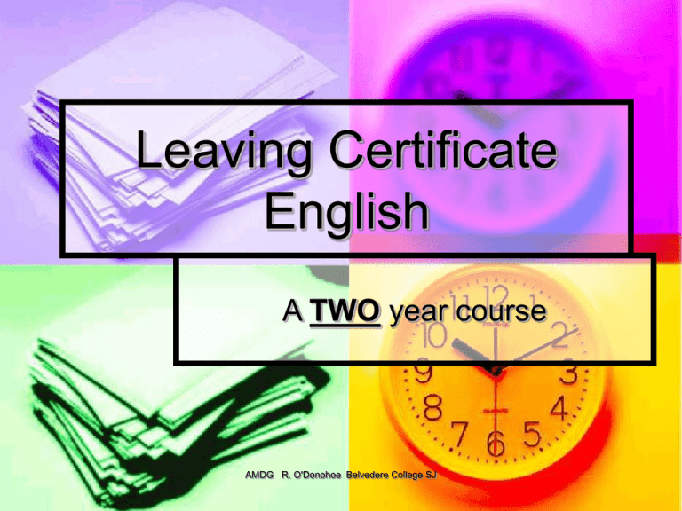 Leaving Certificate English