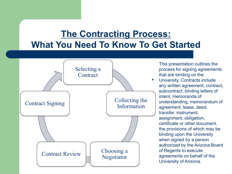 University Contracting Process: A Guide