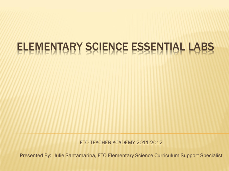 5th Grade Essential Labs