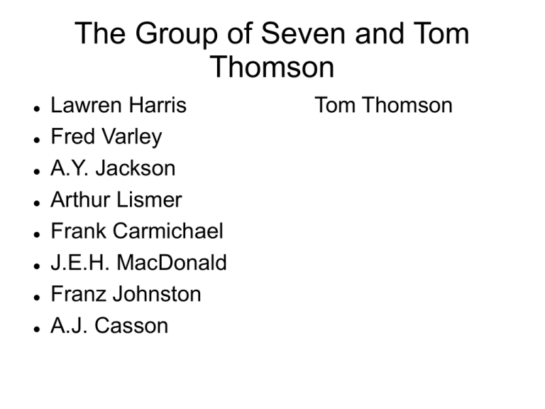 Group Of Seven Group Of Seven