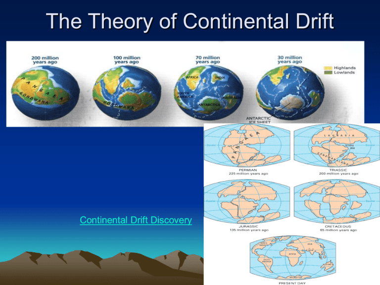 Teorya Ng Continental Drift Teorya Ng Continental Drift