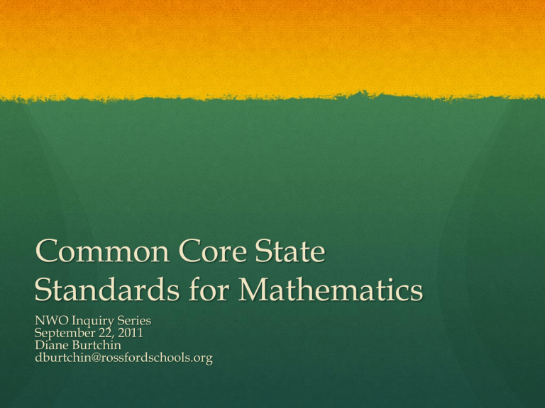Newly Revised Ohio Academic Content Science Standards Newly Revised Ohio Academic Content Science Standards