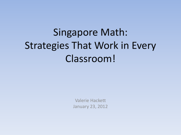 Singapore Math Presentation Jessicamize