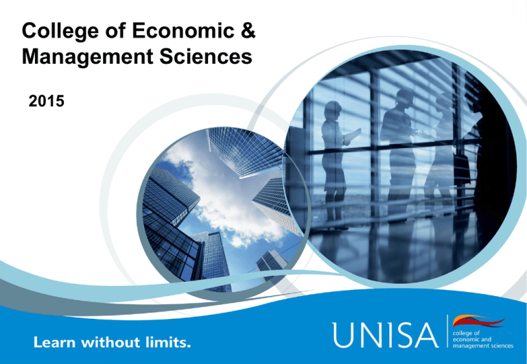 CEMS Training 2015 UNISA CEMS Training 2015 UNISA