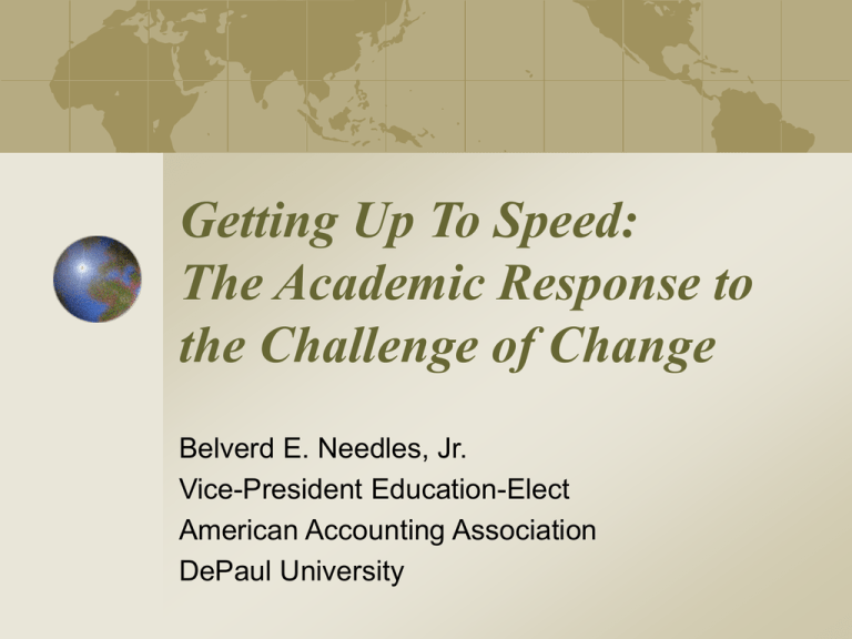 The Academic Response To The Academic Response To