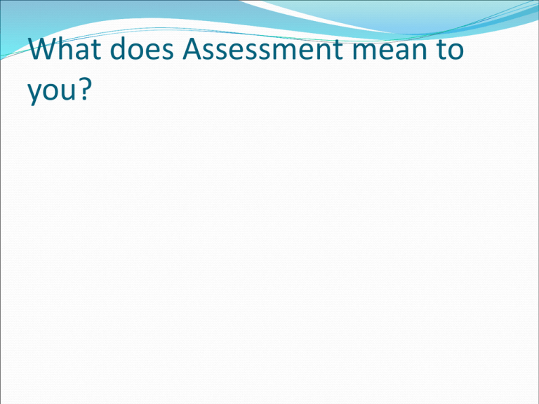 Authentic Assessment
