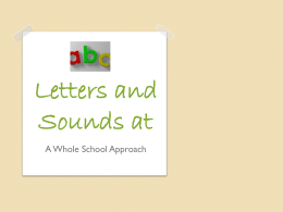 Phonics Observation Form – Completed Example Trainee teacher