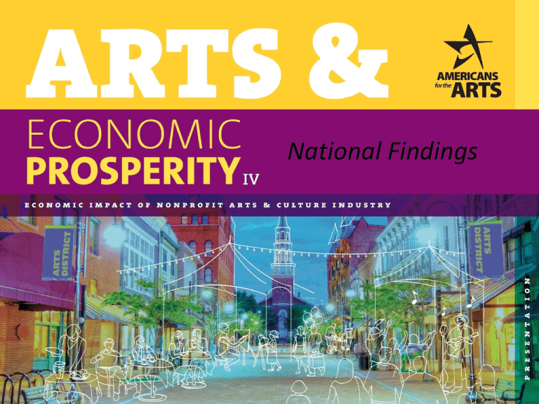 Arts Economic Prosperity IV Sample PowerPoint
