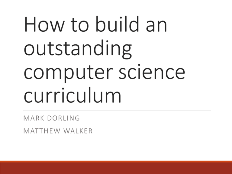 Curriculum CAS Community