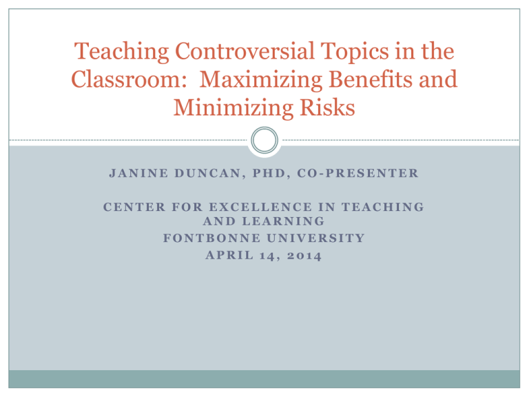 Teaching Controversial Topics In The Classroom 2