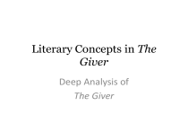 The Giver: Literary Concepts Analysis & Examples