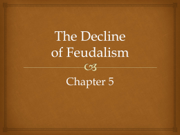 Decline of Feudalism Reading Notes Answers