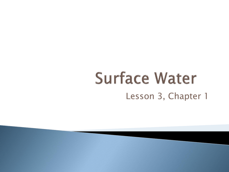 Surface Water Surface Water