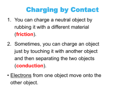 Friction, Conduction and Induction