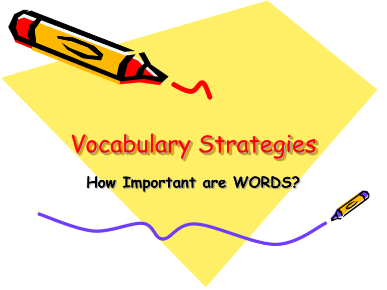 Vocabulary Strategies Hamlin Middle School Vocabulary Strategies Hamlin Middle School