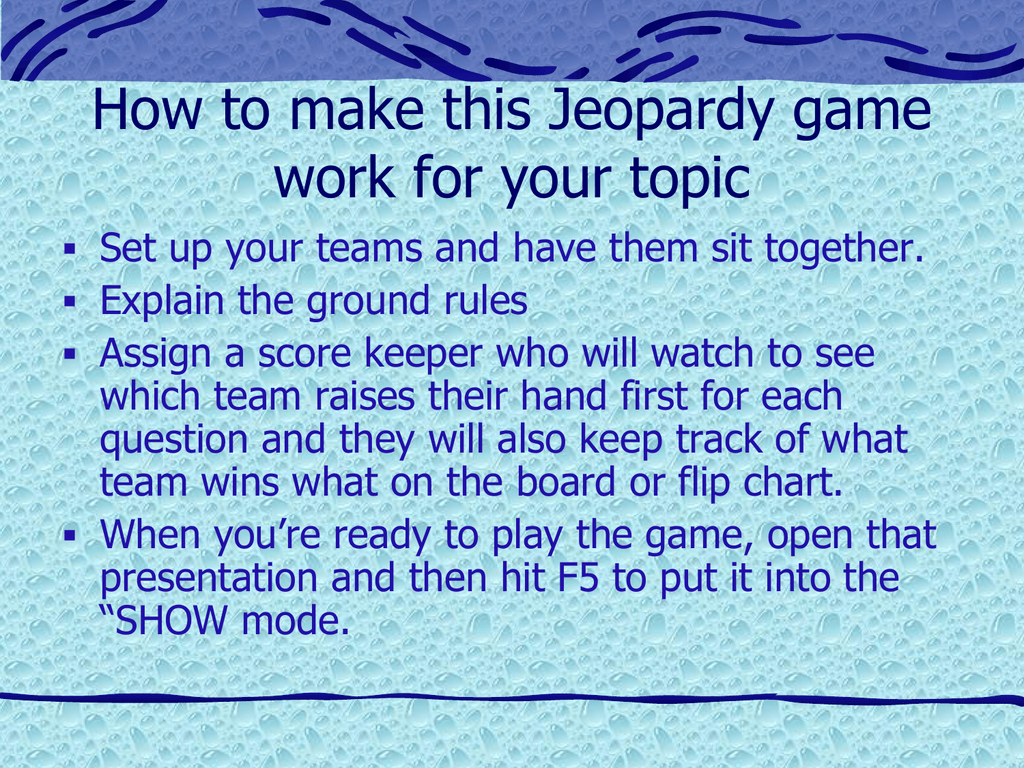 ICS Jeopardy