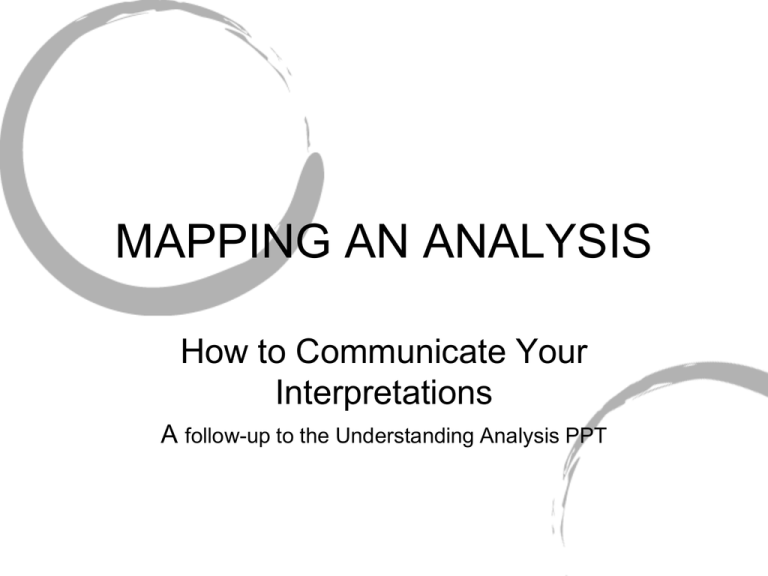 PPT Mapping An Analysis
