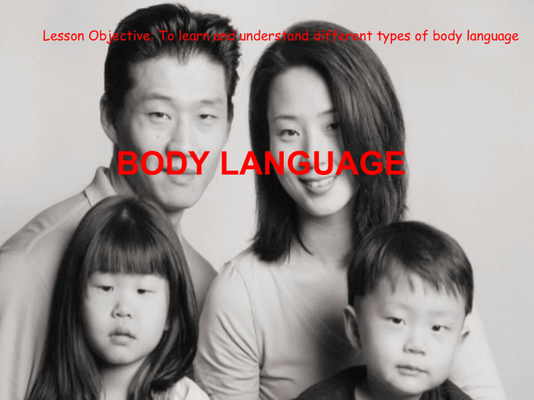 Types Of Body Language