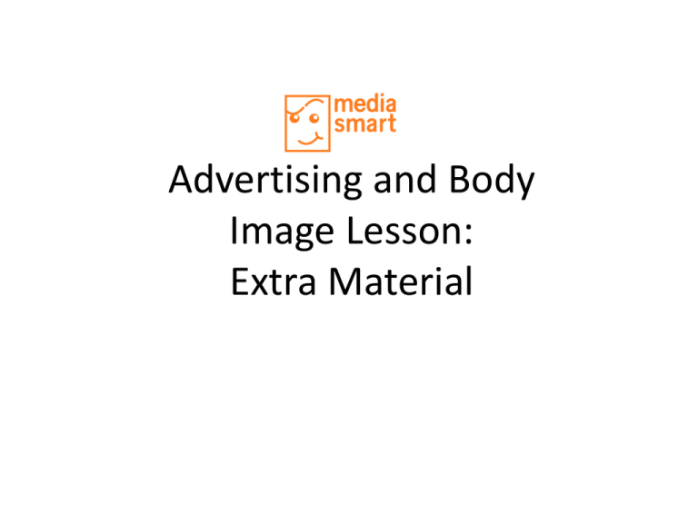Advertising And Body Image Lesson Extra Material