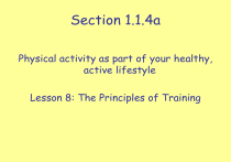 Principles of Training: FITT, Overload, Specificity