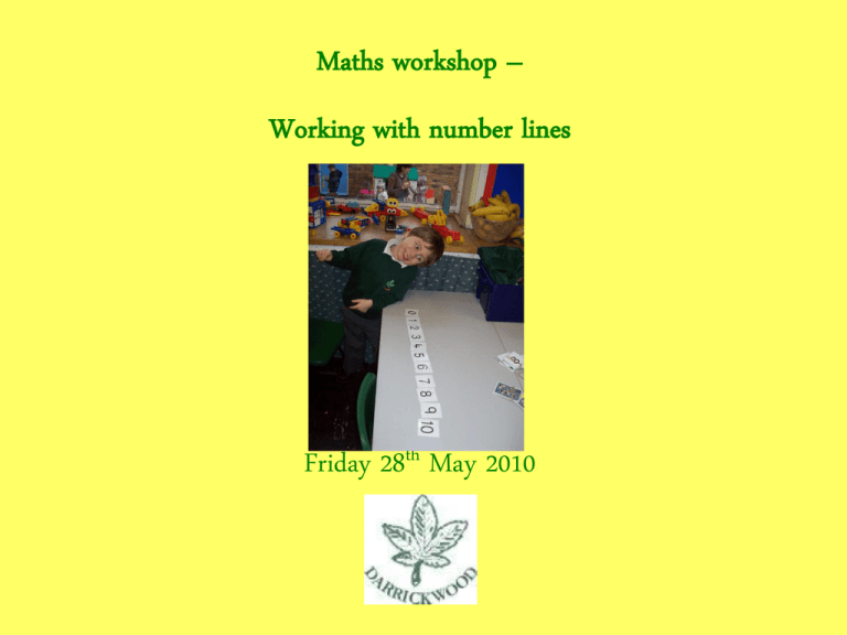 Number Lines Powerpoint Darrick Wood Infant And Nursery School