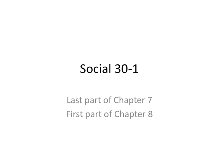 Social 30 1 SharpSchool