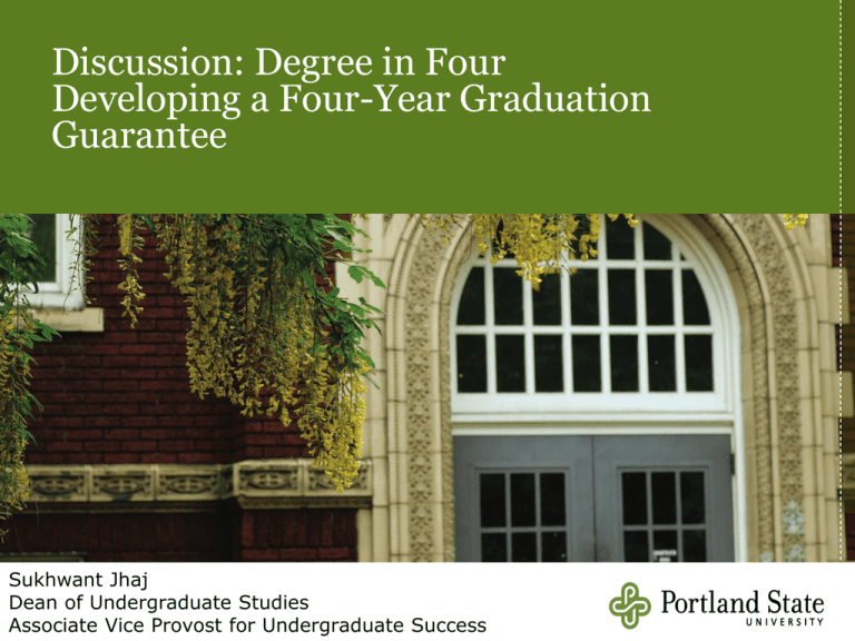 4 Year Graduation Guarantee