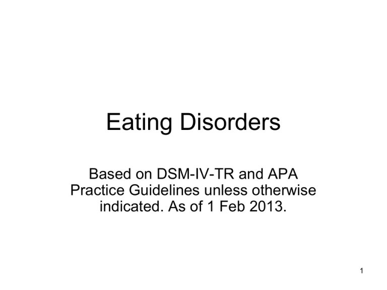 Eating Disorders