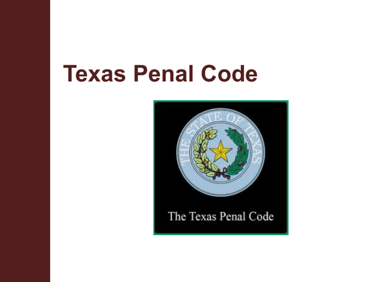 CLEB1 Texas Penal Code