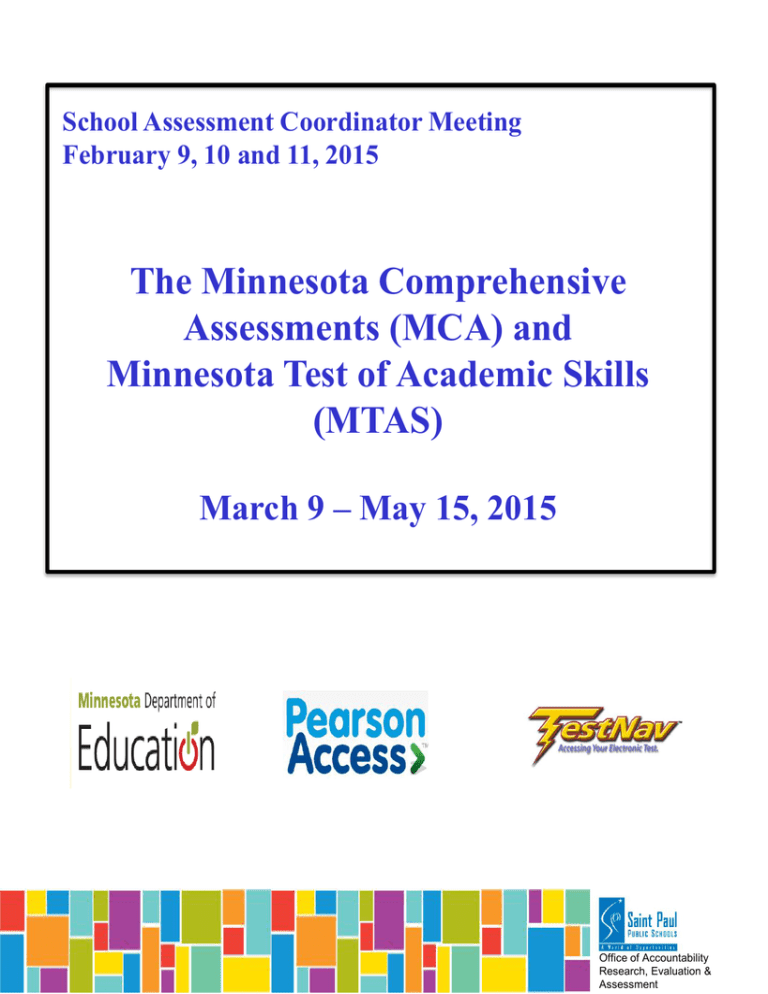 MCA SAC Training 2015 Powerpoint