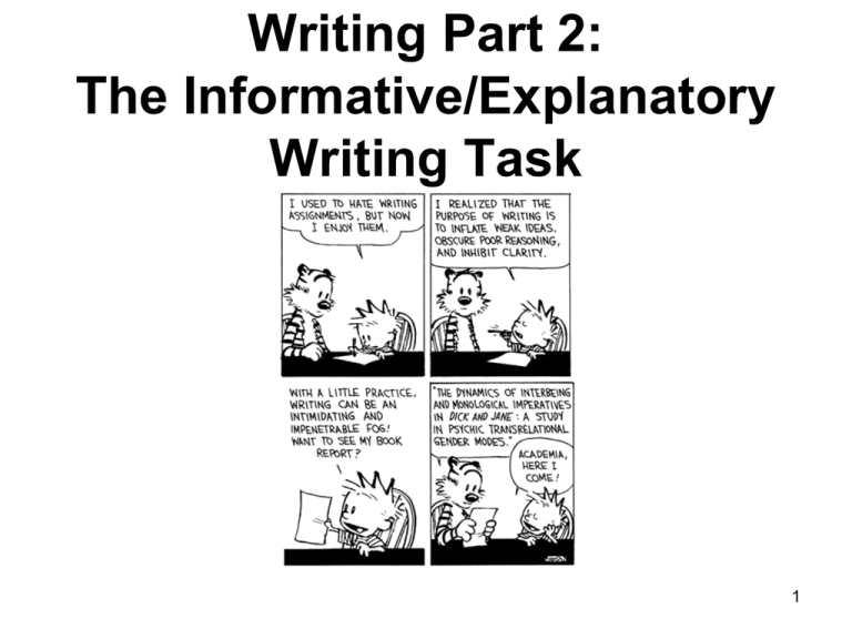 2013 Expository Essay PowerPoint 8th Grade