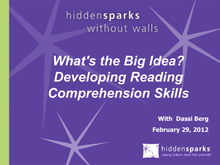 Reading Comprehension