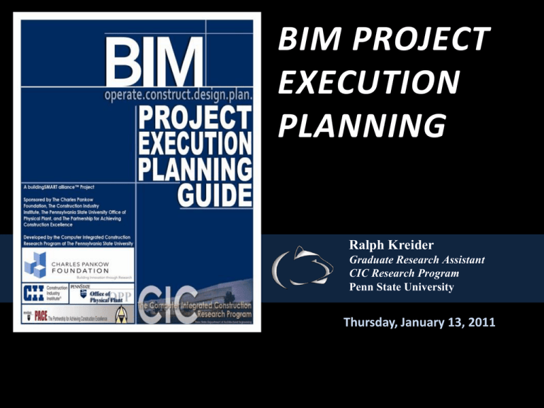 BIM Project Execution Planning BIM Project Execution Planning
