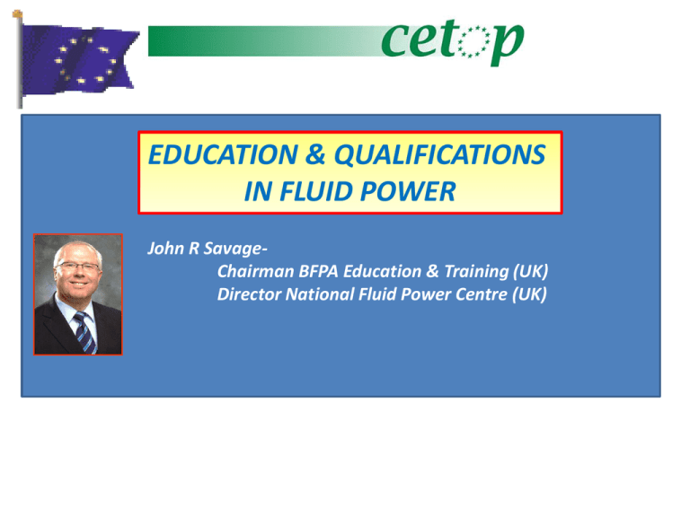 Example how to become a CETOP Certified Education Centre