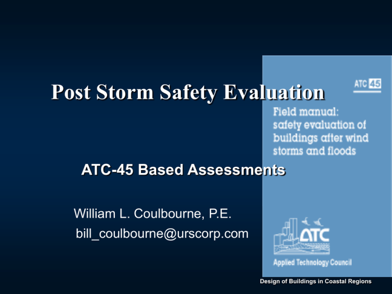 Damage assessment techniques after wind and flood events