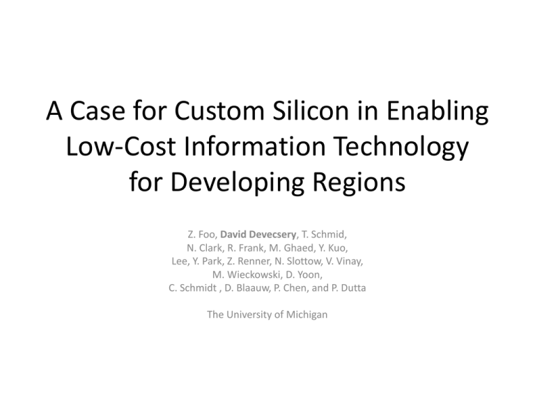 Presentation University Of Michigan