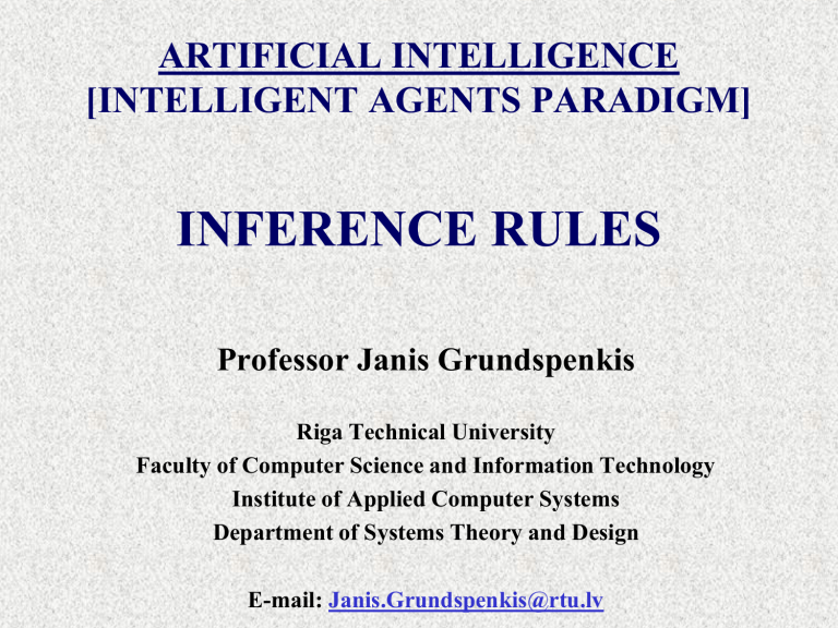 Inference Rules