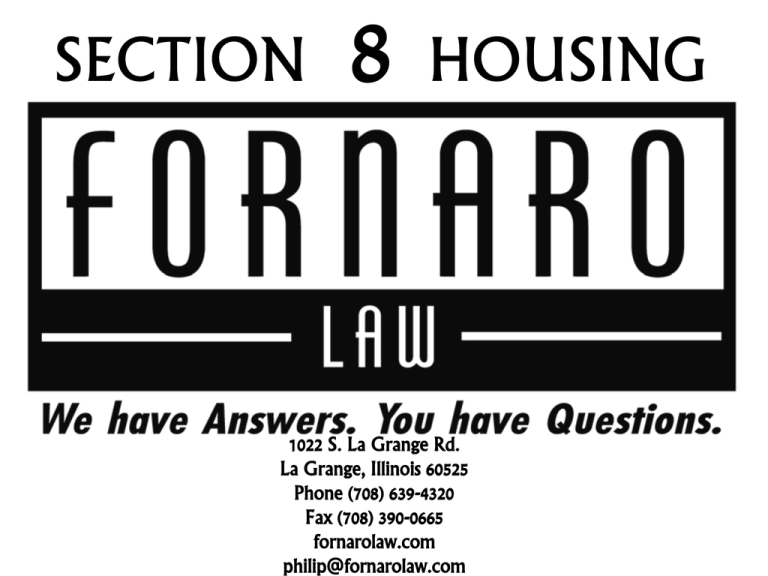 Section 8 Housing