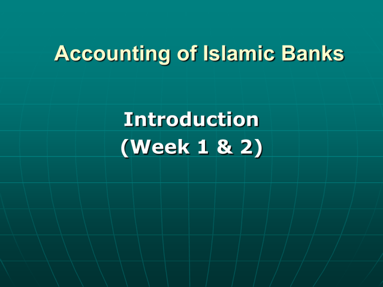 Islamic Institutions Islamic Institutions