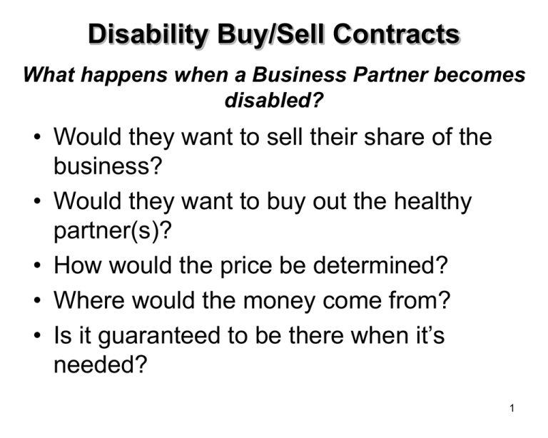 Disability Buyout