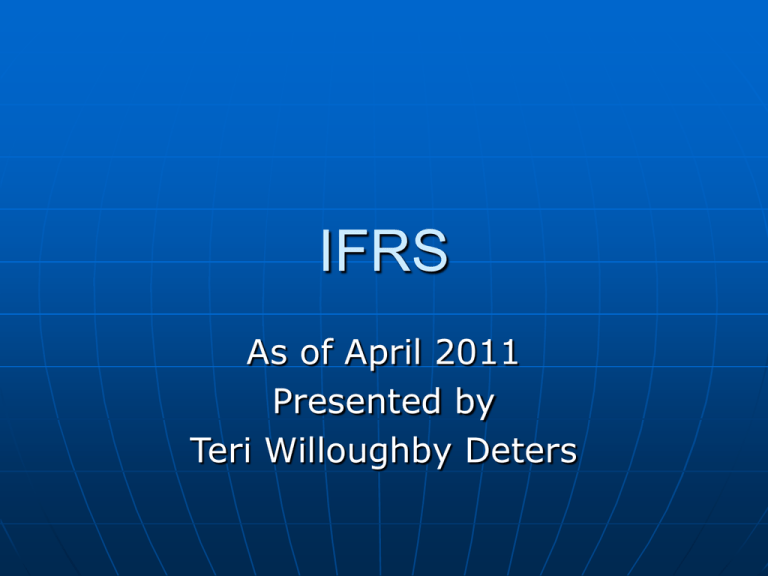 IFRS IFRS