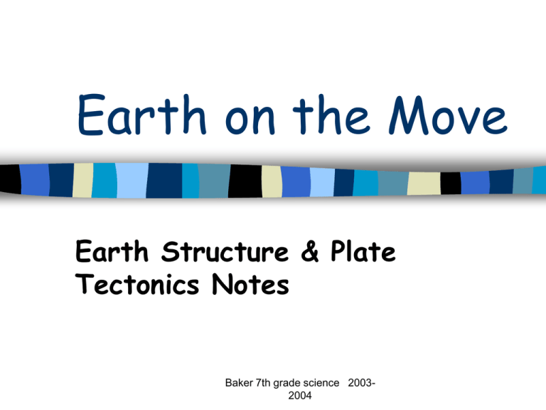 Layers Of The Earth Notes