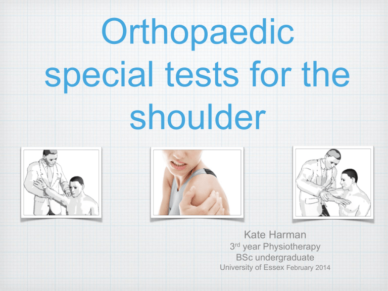 2 Special Tests For The Shoulder