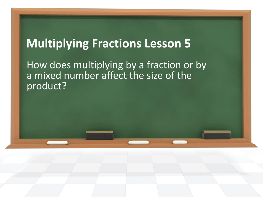 5th Grade Lesson 5 Multiplying Fractions