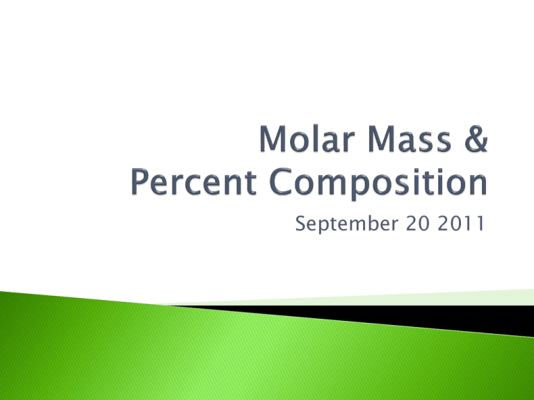 Molar Mass Percent Composition