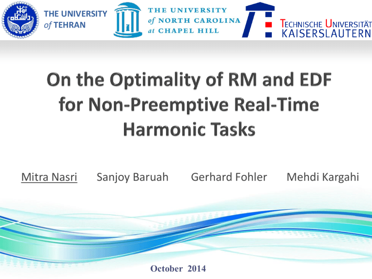 On The Optimality Of Rm And Edf For Non Preemptive