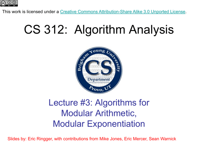 Modular Arithmetic