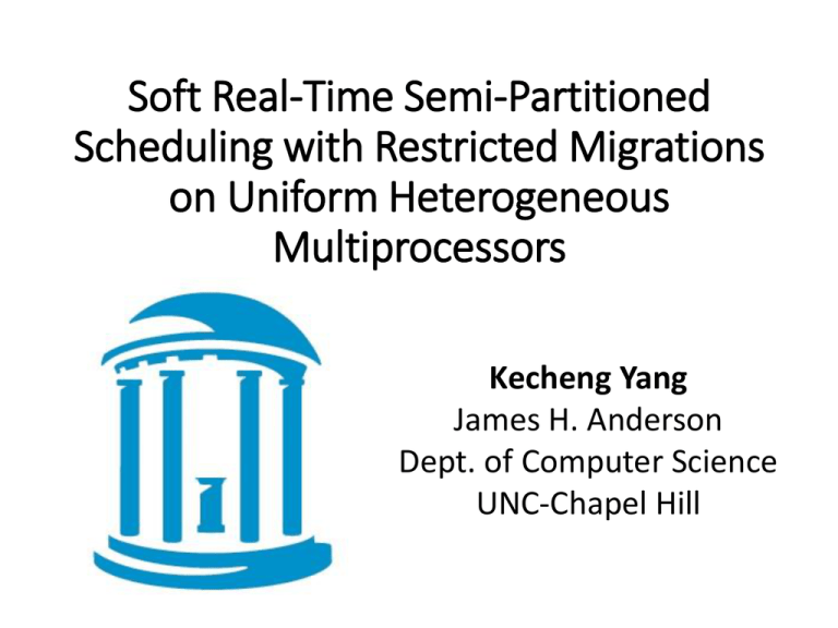 Soft Real-Time Semi-Partitioned Scheduling with